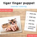 Tiger Paper Craft Printable Jungle Animal Finger Puppet Kids Craft Bear ...