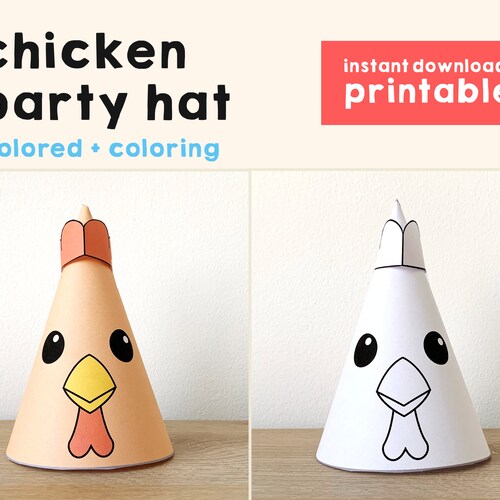 Chicken Hat Farm Animal Birthday Party - Etsy