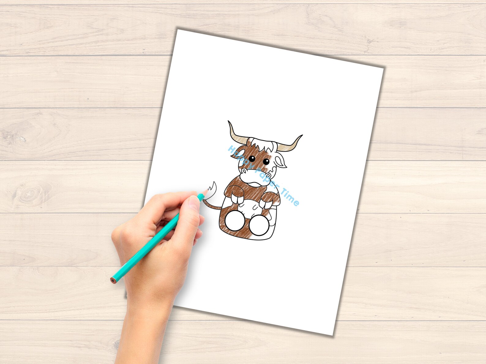 Longhorn Cow Paper Craft Printable Wild West Finger Puppet Kids Craft ...