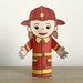 Firefighter Toilet Paper Roll Craft Fireman Party Coloring Printable ...
