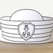 Sailor Hat Cap Paper Crown Party Coloring Printable Kids Craft Sea ...
