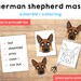 German Shepherd Dog Mask Animal Mask Party Favor Printable Dog Costume ...