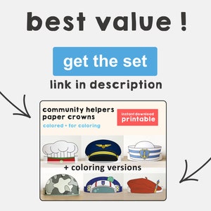 Artist Hat Painter Paper Crown French Party Headband Printable Kids ...