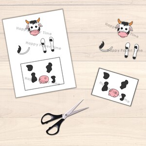 Cow Toilet Paper Roll Craft Farm Animal Party Coloring Printable ...