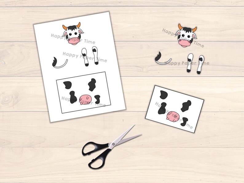 Cow Toilet Paper Roll Craft Farm Animal Party Coloring - Etsy