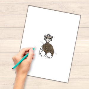 Emu Paper Craft Printable Australian Animal Finger Puppet Kids Craft ...