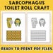 Sarcophagus Toilet Paper Roll Craft Ancient Egypt Party Coloring ...