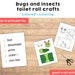 Bugs and Insects Animals Toilet Paper Roll Craft Spring Party Coloring ...