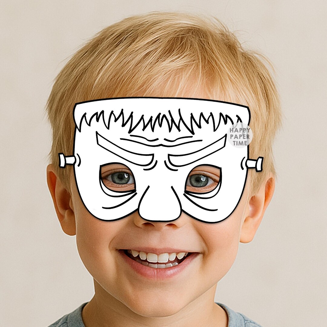 Frankenstein Mask Kids Costume Halloween Mask Diy Halloween Party ...