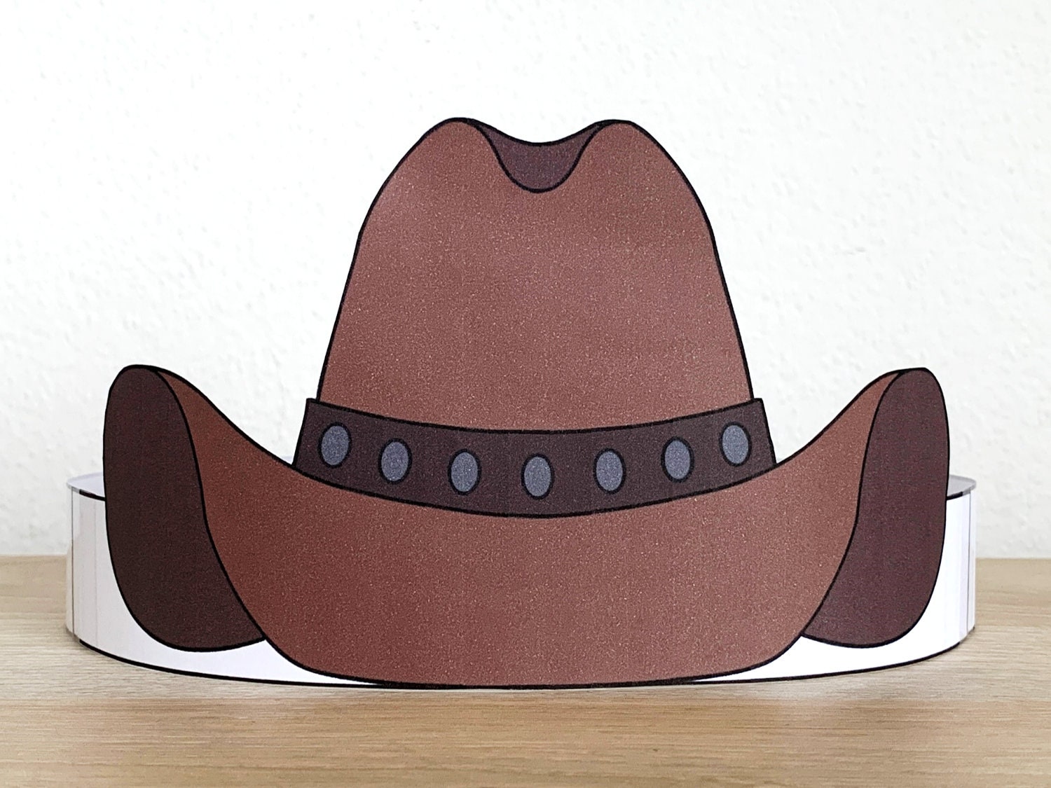 Cowboy Hat Paper Crown Party Coloring Printable Kids Craft Cowboy Hat Paper Crown Party Coloring Printable Kids Craft