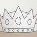 King Paper Crown Template Fantasy Medieval Party Headband Coloring ...