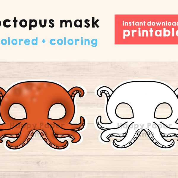 Octopus Mask - Etsy
