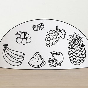 Fruits Summer Paper Crowns Spring Printable Kids Craft Coloring ...