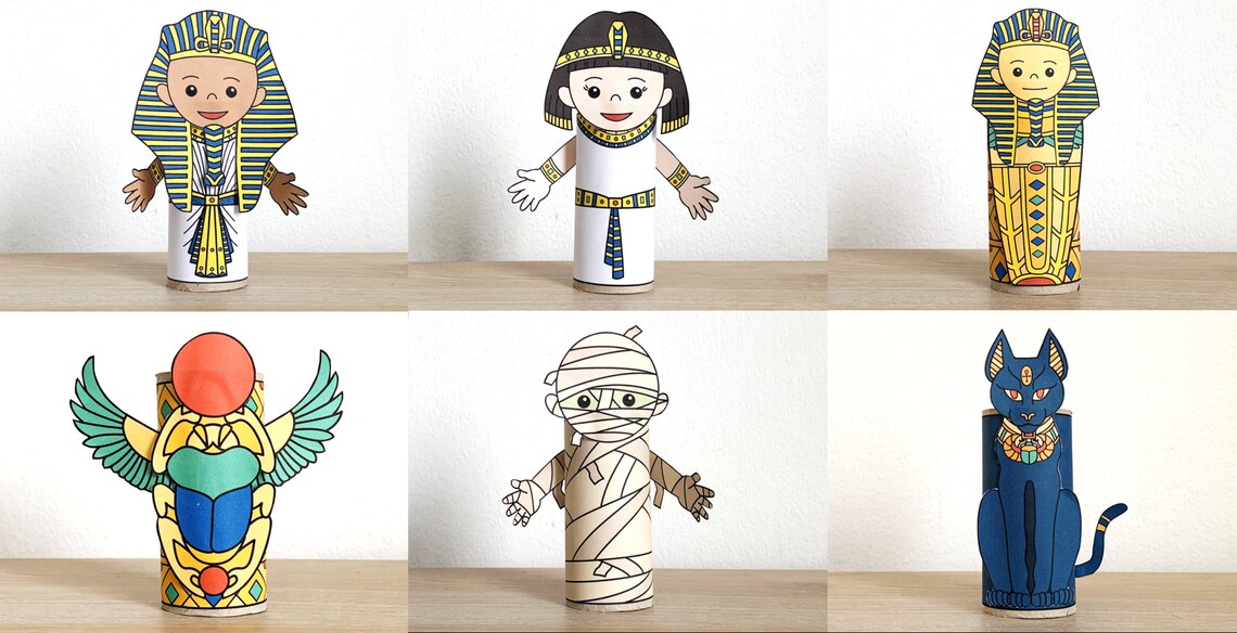 Ancient Egypt Toilet Paper Roll Craft History Archeology Party - Etsy