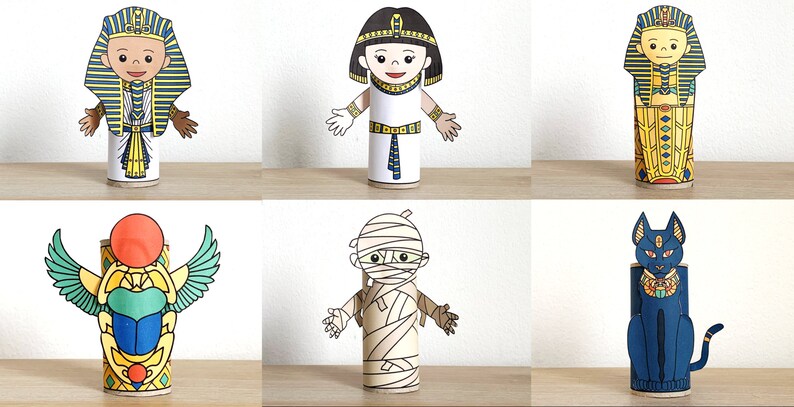 Ancient Egypt Toilet Paper Roll Craft History Archeology Party - Etsy ...
