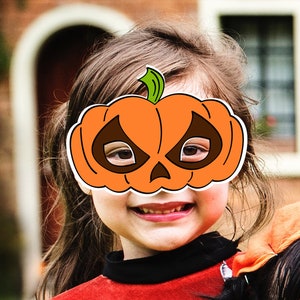 Pumpkin Mask Kids Costume Halloween Pumpkin Mask Diy Pumpkin Party ...