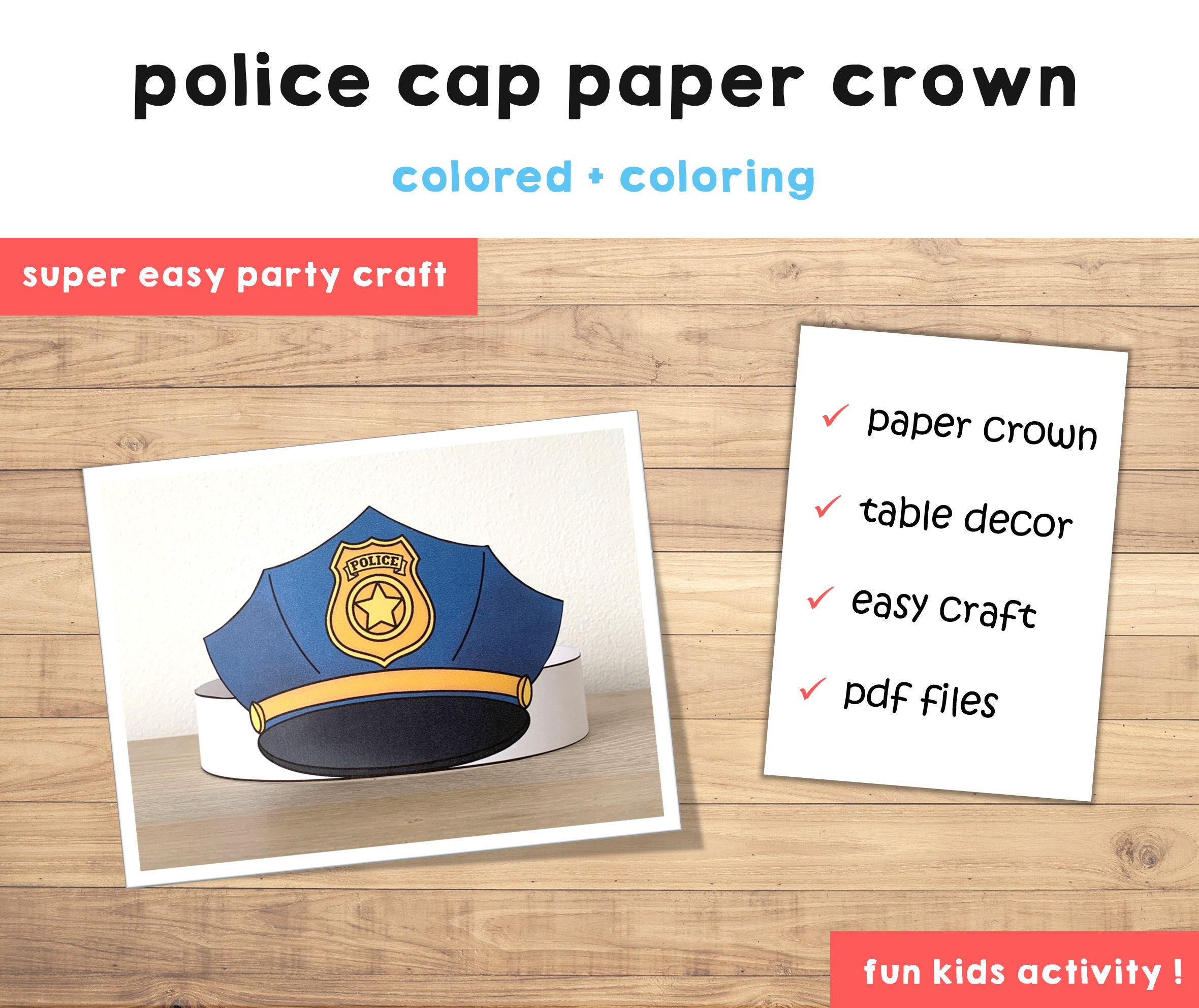 Police Hat Craft