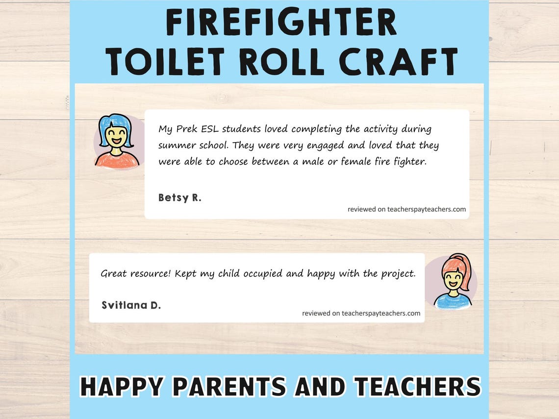Firefighter Toilet Paper Roll Craft Fireman Party Coloring Printable ...