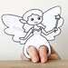 Fairy Paper Craft Printable Finger Puppet Template Kids Craft Activity ...