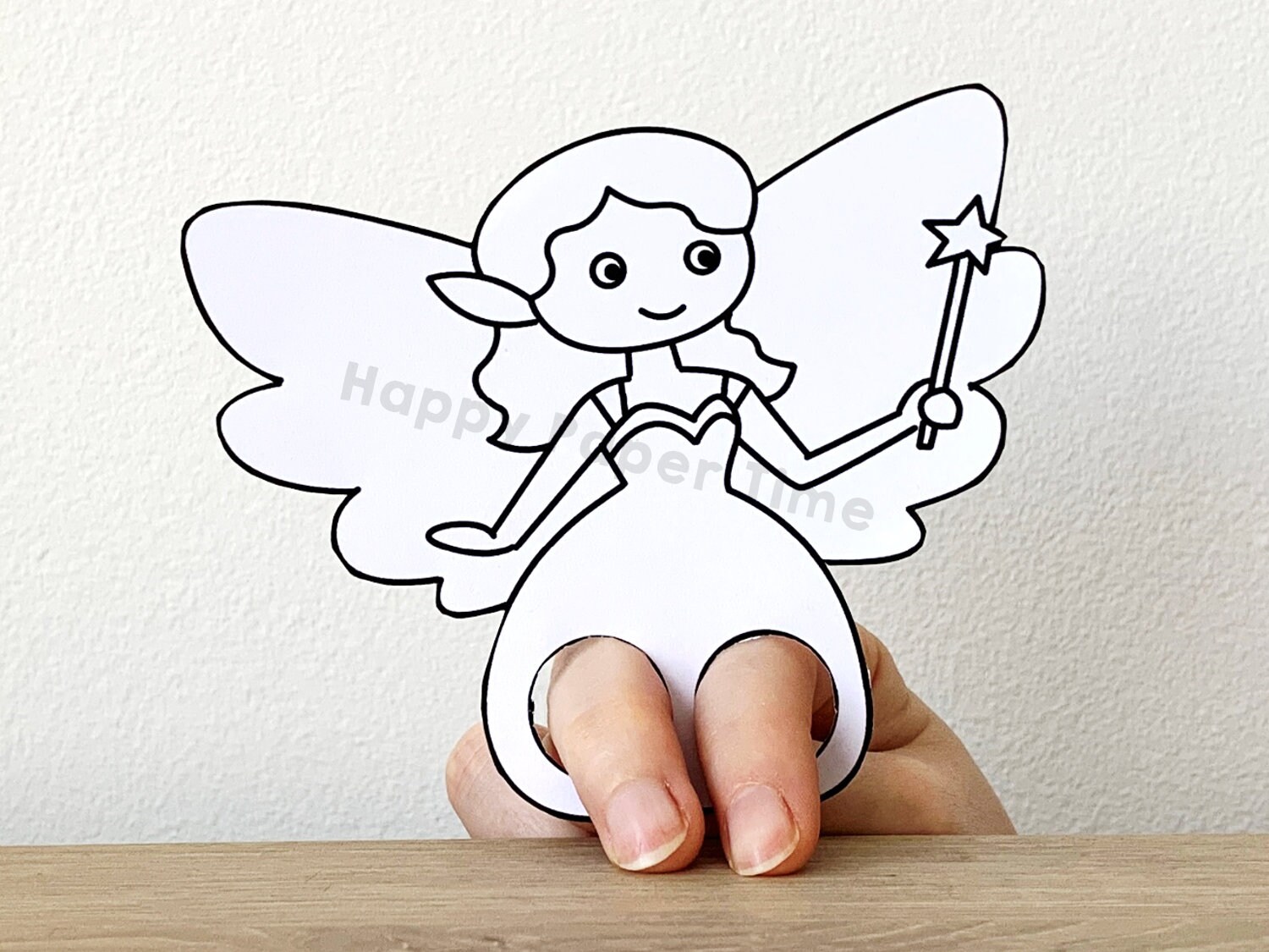Fairy Paper Craft Printable Finger Puppet Template Kids Craft - Etsy UK