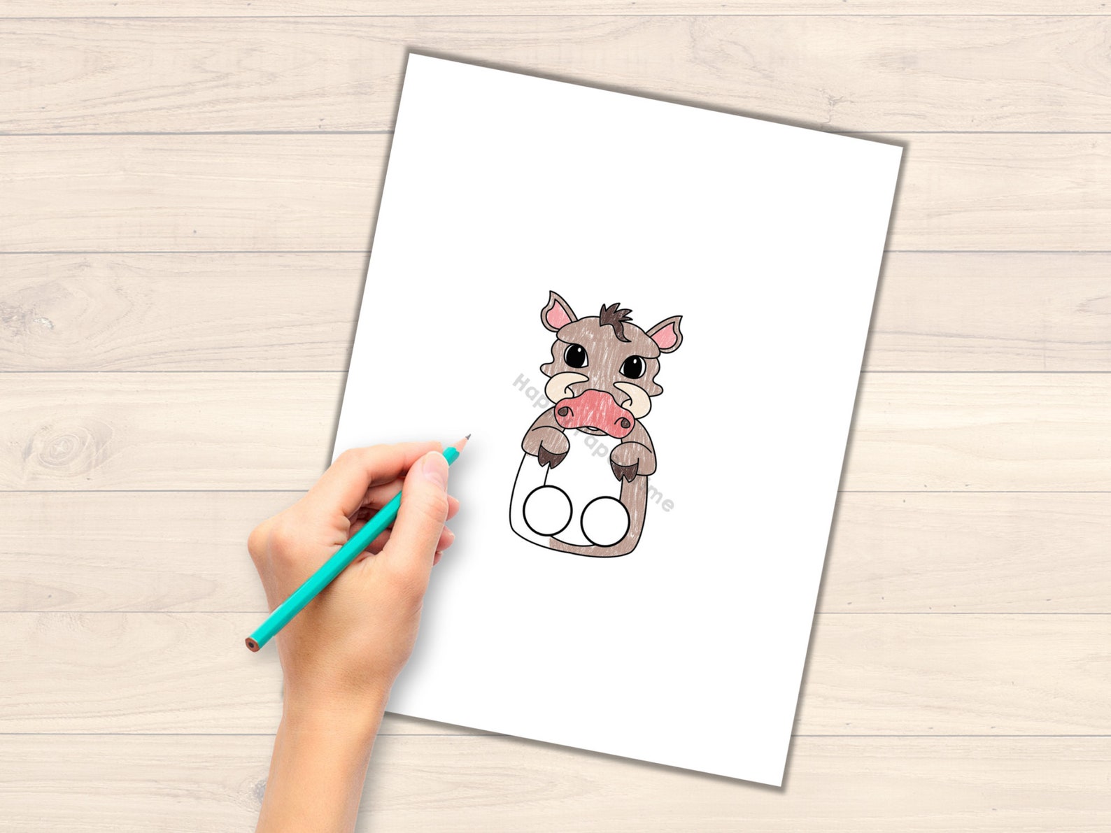 Warthog Paper Craft Printable African Animal Finger Puppet Kids Craft ...