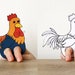 Rooster Paper Craft Printable Farm Animal Finger Puppet Kids Craft Farm ...