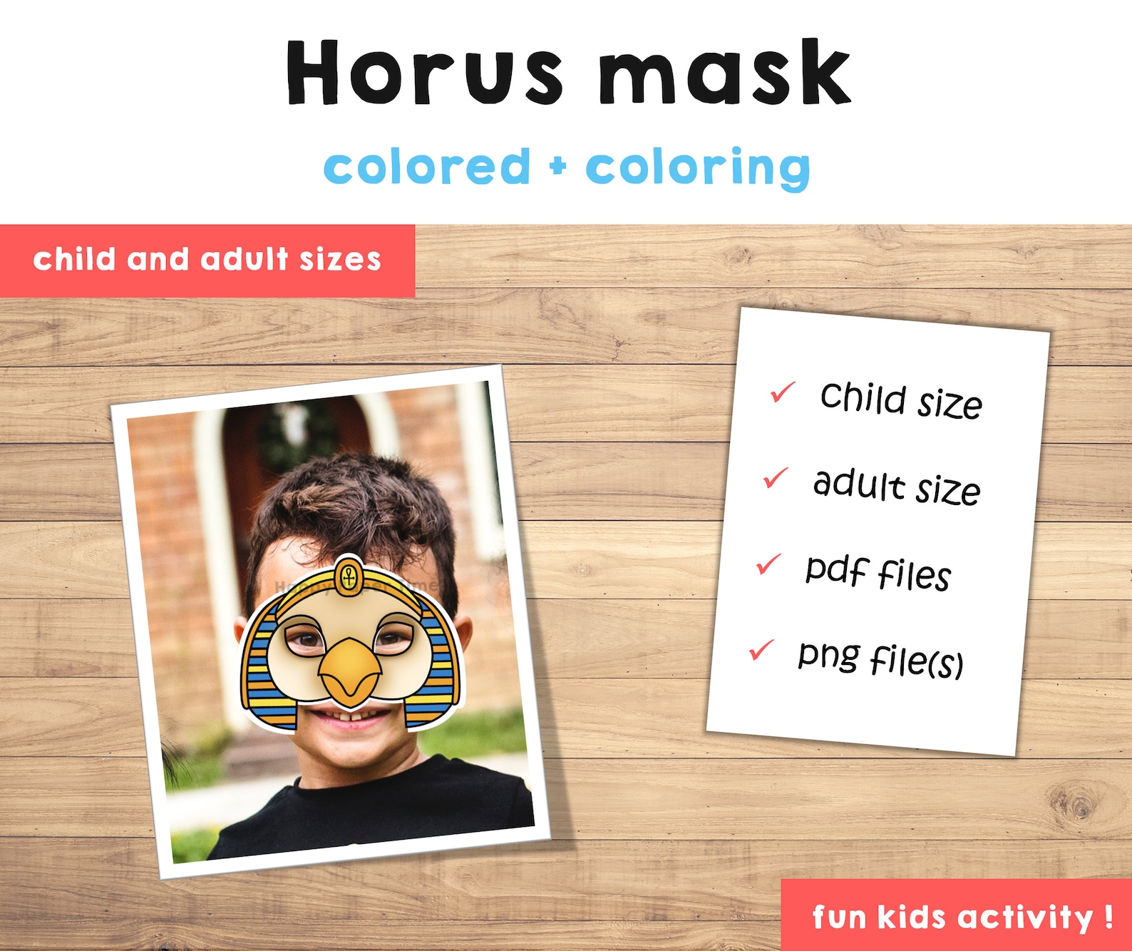 Horus Egypt God Mask Ancient Egypt Party Mask Template Costume - Etsy
