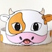 Cow Paper Crown Template Coloring Activity Printable Kids Craft Farm ...