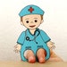 Nurse Paper Craft Printable Community Helper Finger Puppet Kids Doctor ...