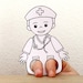 Nurse Paper Craft Printable Community Helper Finger (Download Now) - Etsy