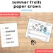 Fruits Summer Paper Crowns Spring Printable Kids Craft Coloring ...