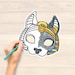 Bastet Egypt God Mask Ancient Egypt Party Mask Template Costume Diy ...