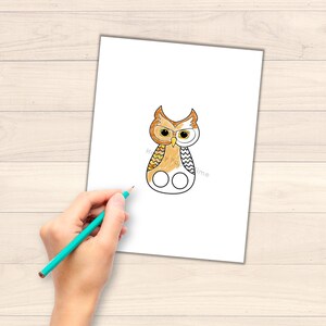 Owl Paper Craft Printable Woodland Animal Finger Puppet Kids Craft Owl ...