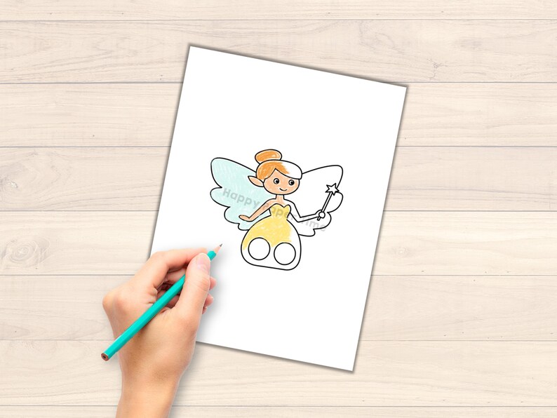 Fairy Paper Craft Printable Finger Puppet Template Kids Craft Activity ...