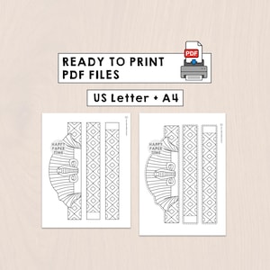 Pharaoh Paper Crown Ancient Egypt Headband Hat Party Coloring Printable ...