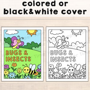Bugs and Insects Coloring Pages Animal Theme Printable Art Activity for ...