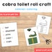 Cobra Snake Toilet Paper Roll Craft Asian Reptile Jungle Party - Etsy