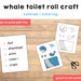 Whale Toilet Paper Roll Craft Ocean Animal Beach Sea Party Coloring ...