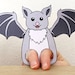 Bat Paper Craft Printable Halloween Spooky Day Finger Puppet Kids Craft ...