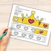 Heart Princess Paper Crown Party Activity Printable Kids Easy Craft ...