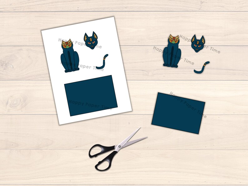 Egyptian Cat Toilet Paper Roll Craft Ancient Egypt Party - Etsy