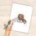 Spider Paper Craft Printable Finger Puppet Bug Template Kids - Etsy