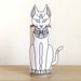 Egyptian Cat Toilet Paper Roll Craft Ancient Egypt Party Coloring ...