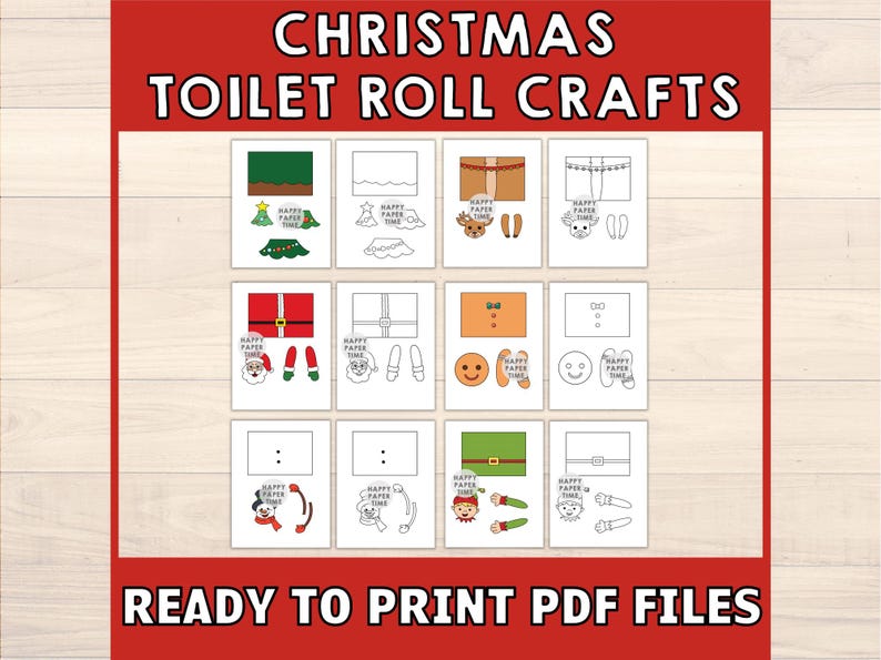 Christmas Toilet Paper Roll Craft Activity Winter Holiday Party ...