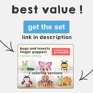 Caterpillar Paper Craft Printable Finger Puppet Template Kids Craft ...