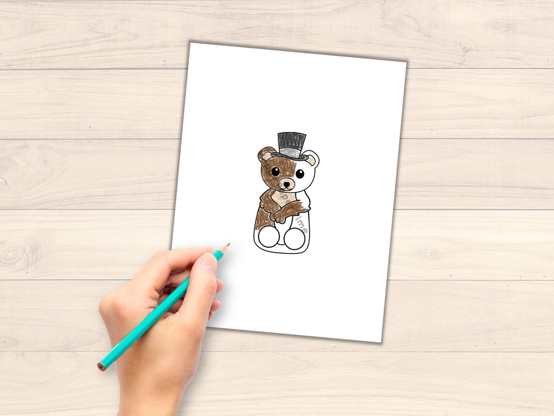 Bear Paper Craft Printable Woodland Animal Finger Puppet Kids - Etsy
