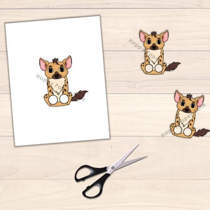 Hyena Paper Craft Printable African Animal Finger Puppet Kids Craft ...