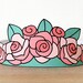 Roses Paper Crown Party Coloring Printable Kids Craft Spring Fairy ...