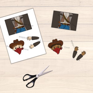 Outlaw Toilet Paper Roll Craft Wild West Party Coloring Printable ...