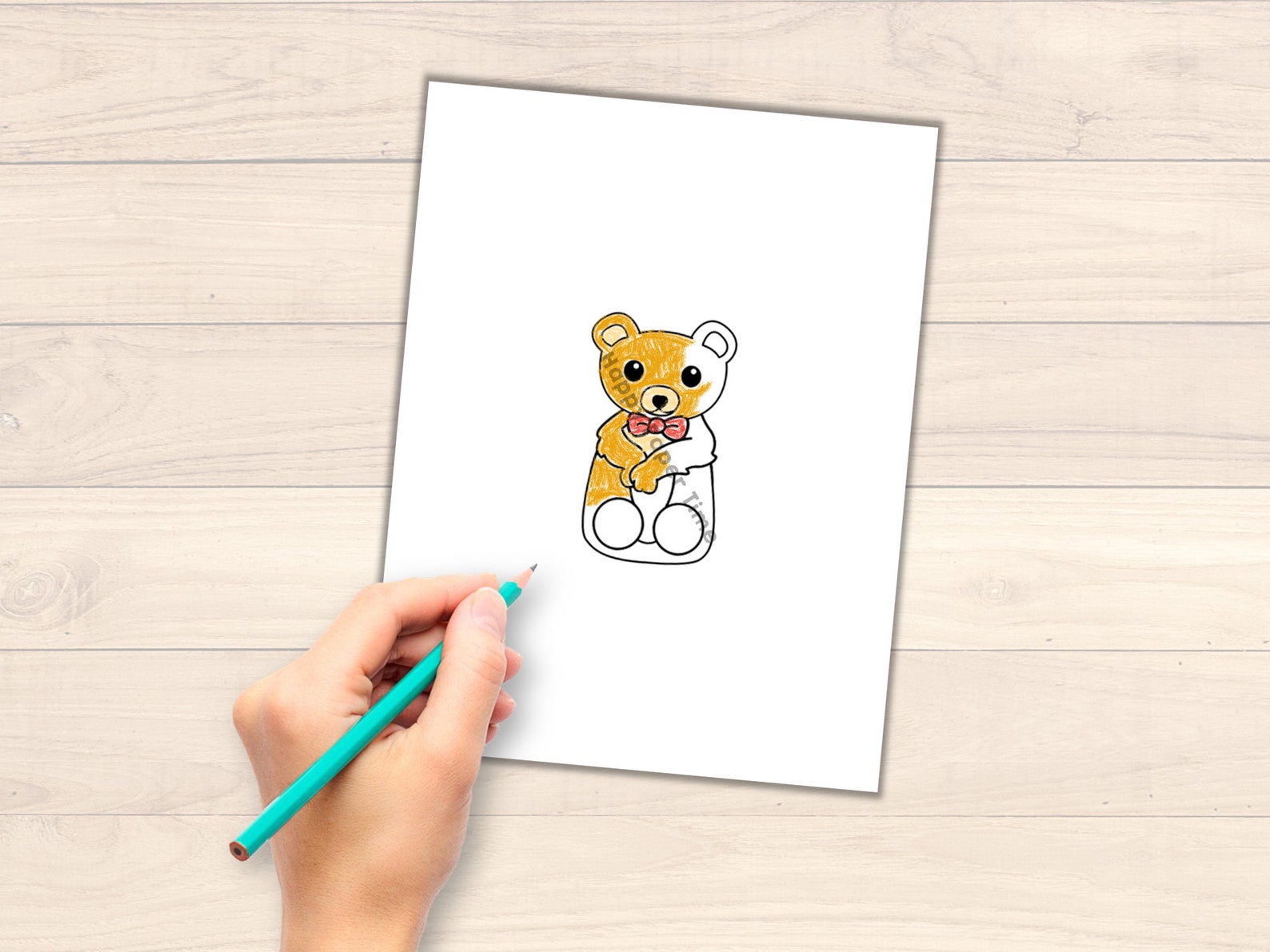 Bear Paper Craft Printable Woodland Animal Finger Puppet Kids | Etsy